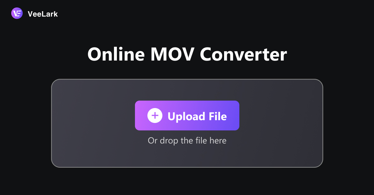 [Official] Online MOV Converter - Convert to MOV File Free